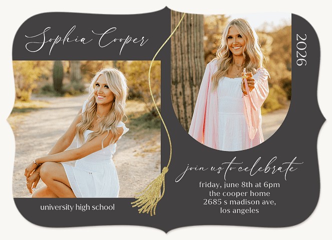 Charming Tassel | Graduation Invitations