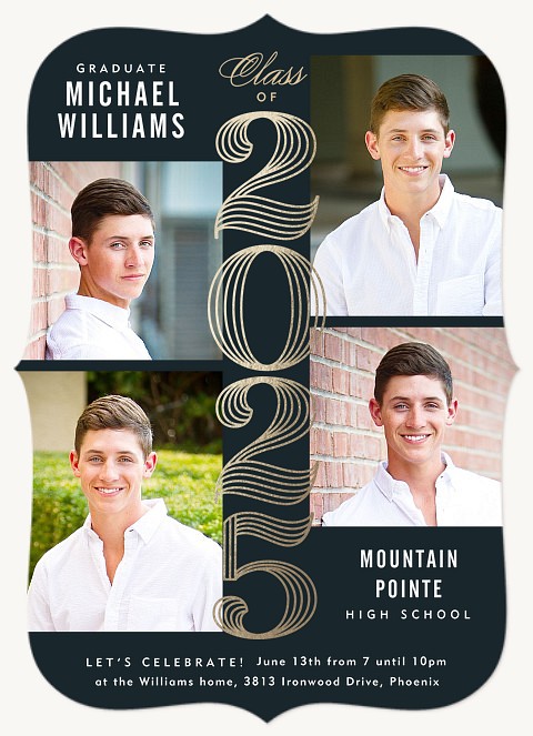 Engraved Numerals | Graduation Announcements