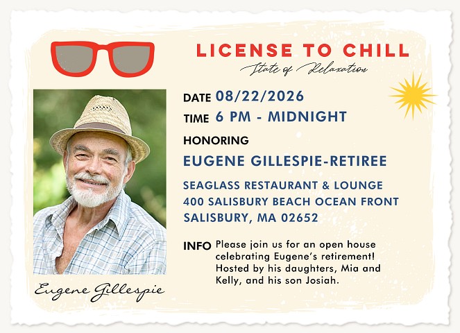 License to Chill | Party Invitations