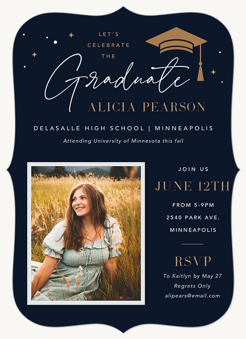Grad Sparkles | Graduation Invitations