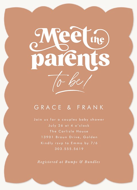 Meet The Parents | Baby Shower Invites