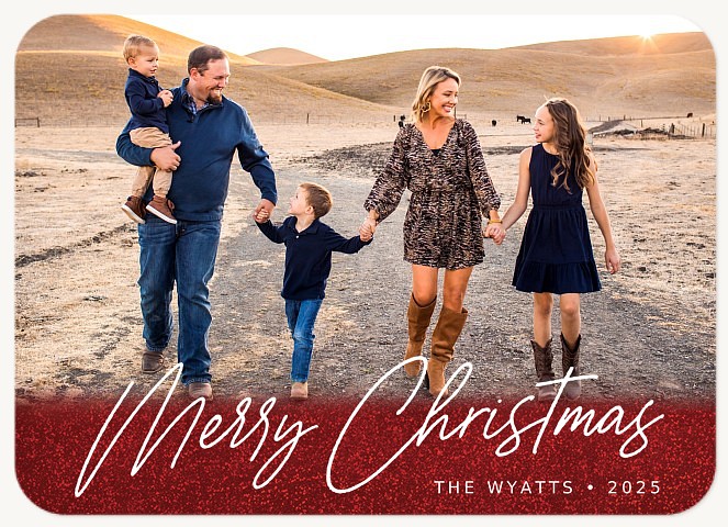 Glitzy Ombre | Christmas Cards