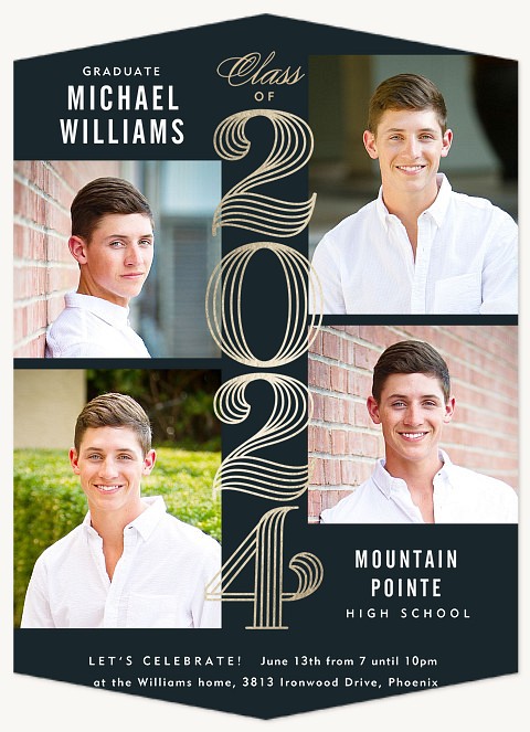 Engraved Numerals | Graduation Announcements