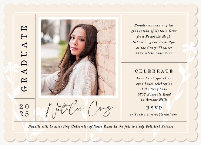 Delicate Bohemian | Graduation Cards