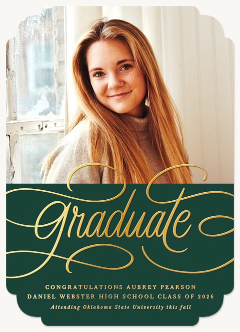 Swirling Graduate | Graduation Invitations
