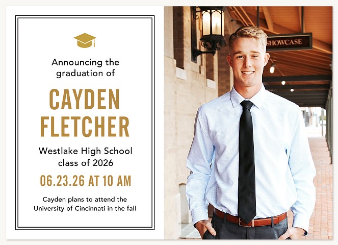 Classic Side | Graduation Cards