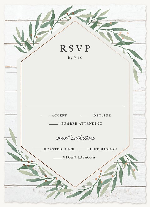 Geo Garden | Wedding RSVP Cards